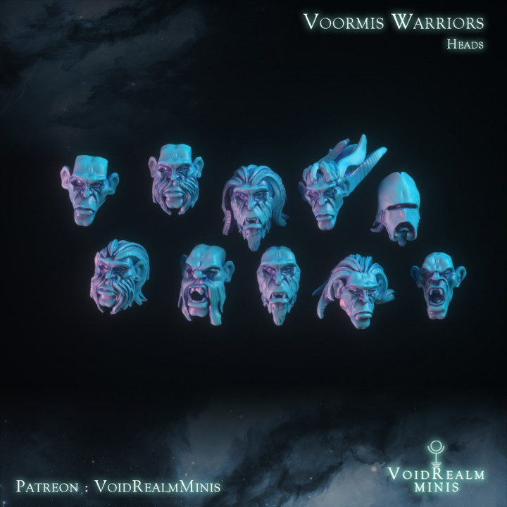 3D Printable Voormian Warriors by VoidRealm Minis