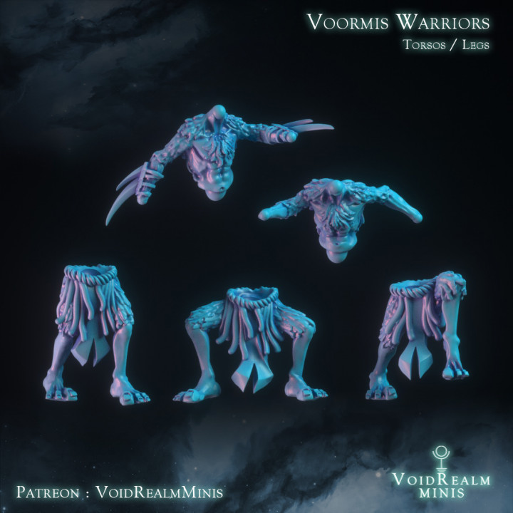 3D Printable Voormian Warriors by VoidRealm Minis