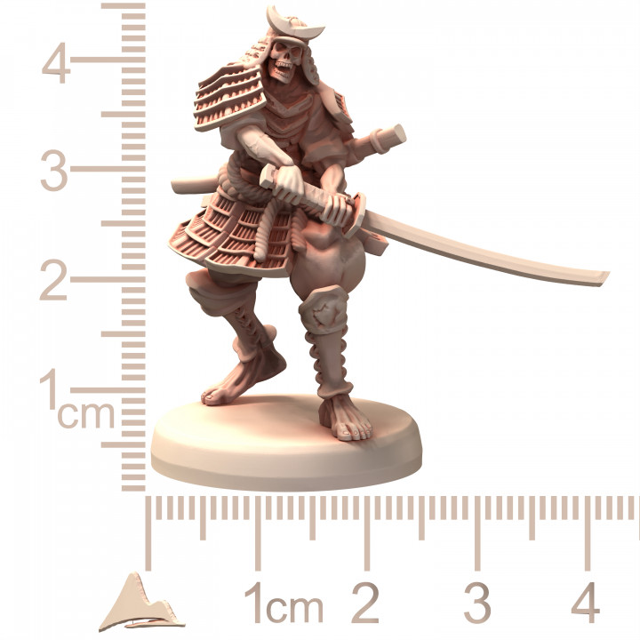 3D Printable 003 JAPAN Undead Samurai Zombie Army Pack with Different ...
