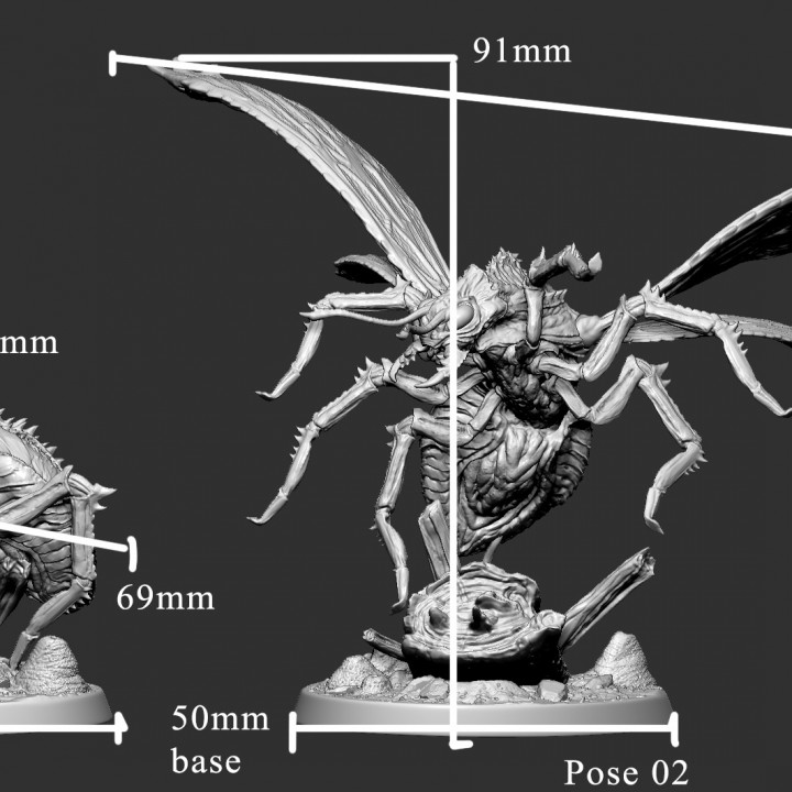 3D Printable Goliath Ants (wings and no wings) by Mini Monster Mayhem