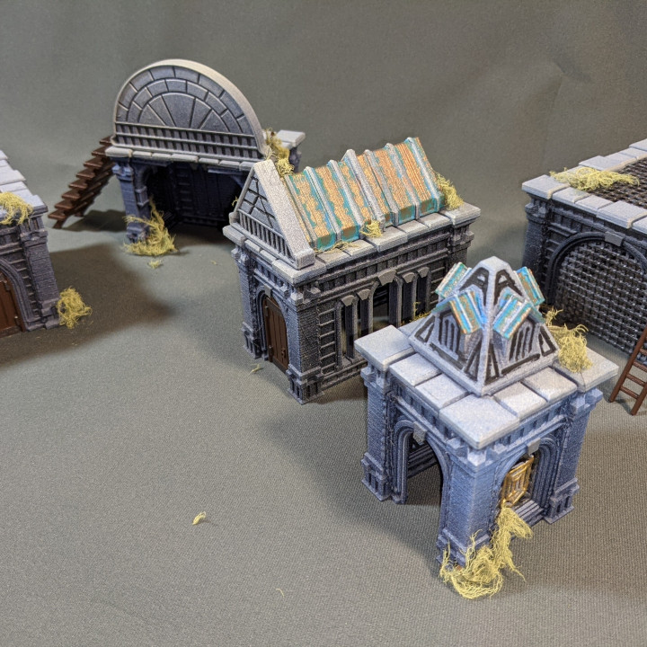 3D Printable Crypts - Fantasy Ruins Modular System - Building Blocks by ...