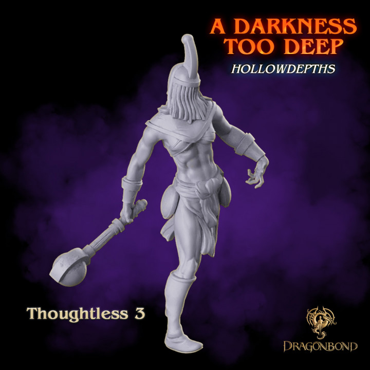 3D Printable Thoughtless (3 models included) by Draco Studios