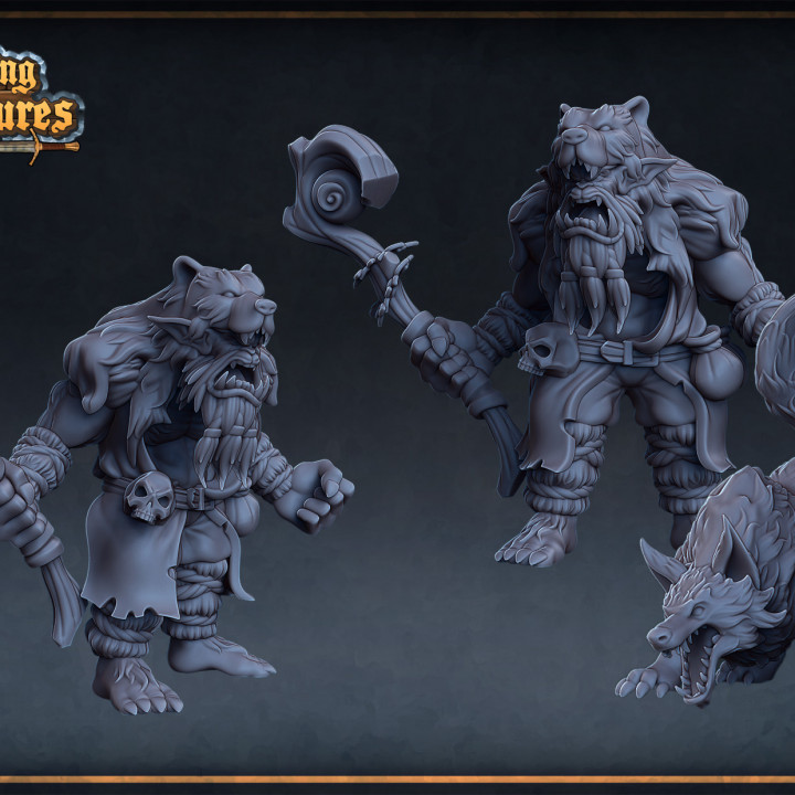 3D Printable Bugbears by Jacob Olsson - Roleplaying & Miniatures
