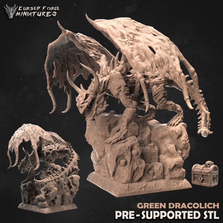 3D Printable Dragon bundle by Cursed Forge Miniatures