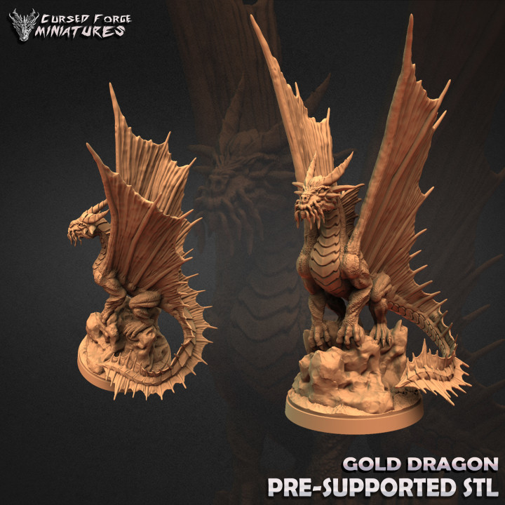 3D Printable Dragon bundle by Cursed Forge Miniatures