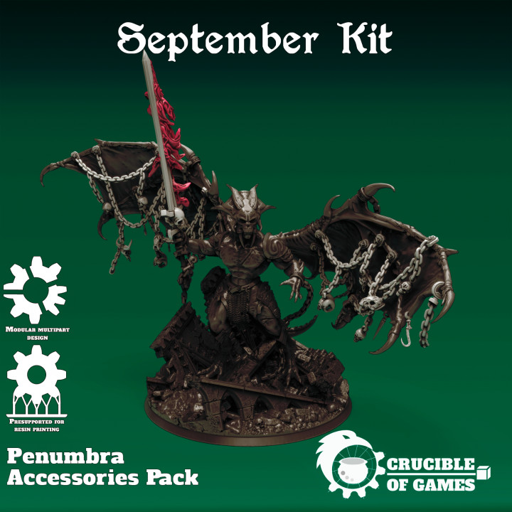 3D Printable Penumbra Demonic Accessories Pack by Crucible of Games