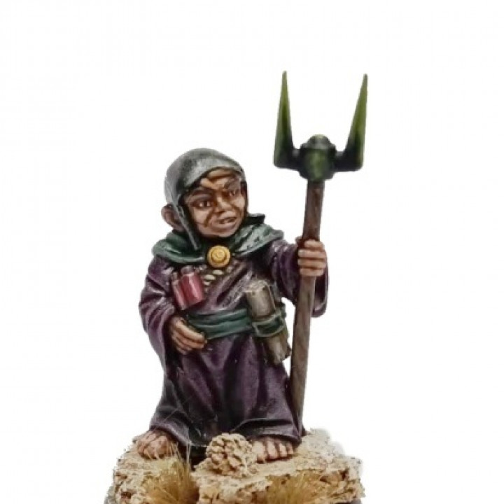 3D Print of Halfling Wizard for Dungeons & Dragon RPG and Fantasy ...