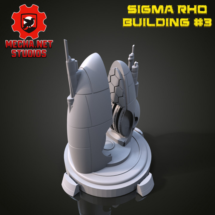 3D Printable Sigma Rho Building 3 - Teleporter by MechaNet Studios