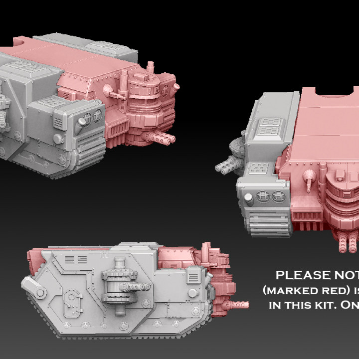 3D Printable Semi- Rhomboid Tank Tracks by Sharedog Miniatures