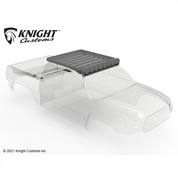 3D Printable Knightrunner spotlights small - non working & roof rack by ...