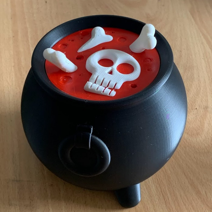3D Print of Skeleton Soup! (just a simple filament change for the bones ...