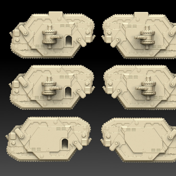 3D Printable Rhomboid Tank Tracks by Sharedog Miniatures
