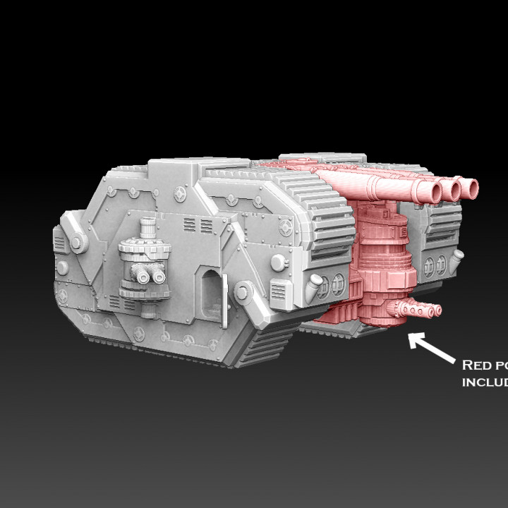 3D Printable Rhomboid Tank Tracks by Sharedog Miniatures