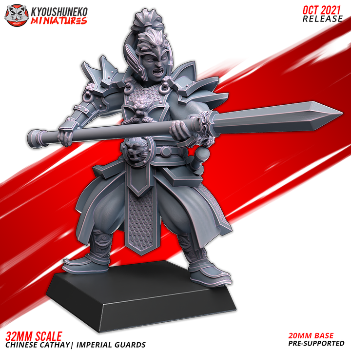 3D Printable Chinese Cathay | Imperial Guards by Kyoushuneko Miniatures