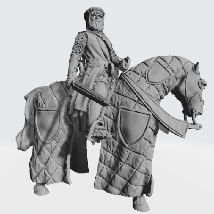 3D Printable Mounted old experienced Folkunga crusader by Northern ...