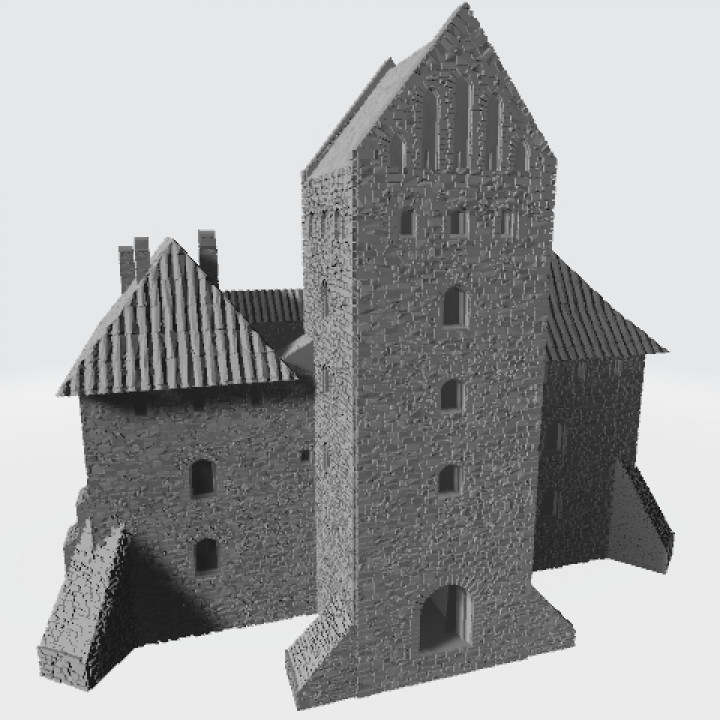 3D Printable Model castle of Trakai by Northern Crusades Miniatures