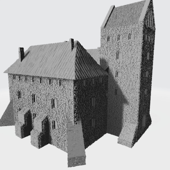 3D Printable Model castle of Trakai by Northern Crusades Miniatures