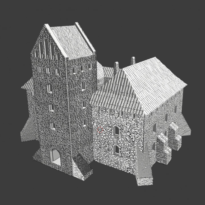 3D Printable Model castle of Trakai by Northern Crusades Miniatures