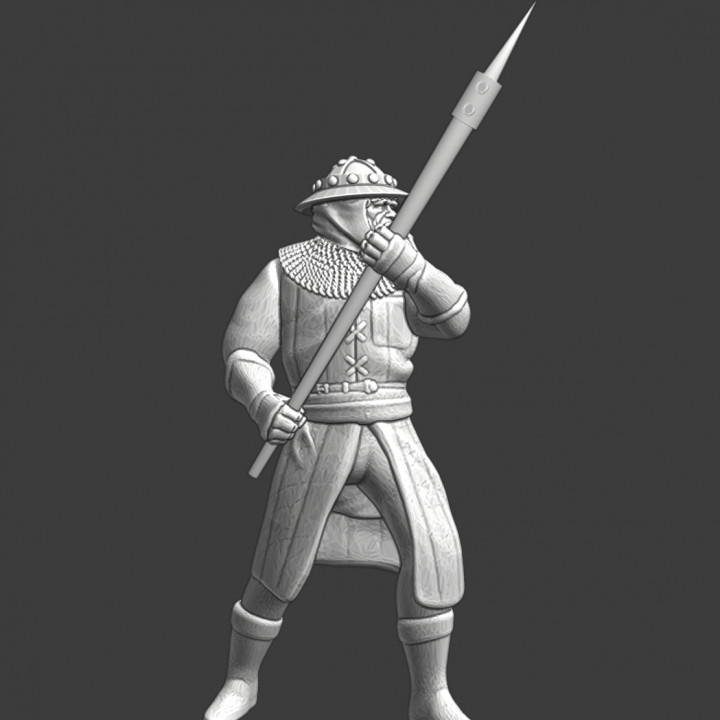 3D Printable Medieval infantry with goedendag by Northern Crusades ...