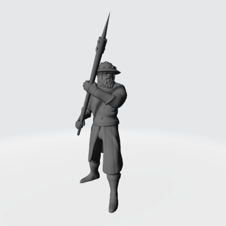 3D Printable Medieval infantry with goedendag by Northern Crusades ...
