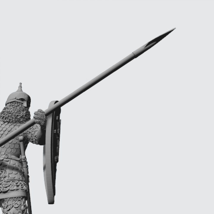 3D Printable Medieval Russian infantry with horse pike by Northern ...