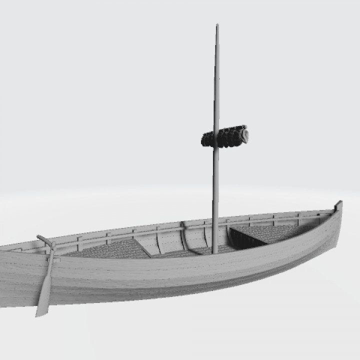 3D Printable Medieval ship of the Knarr type by Northern Crusades ...