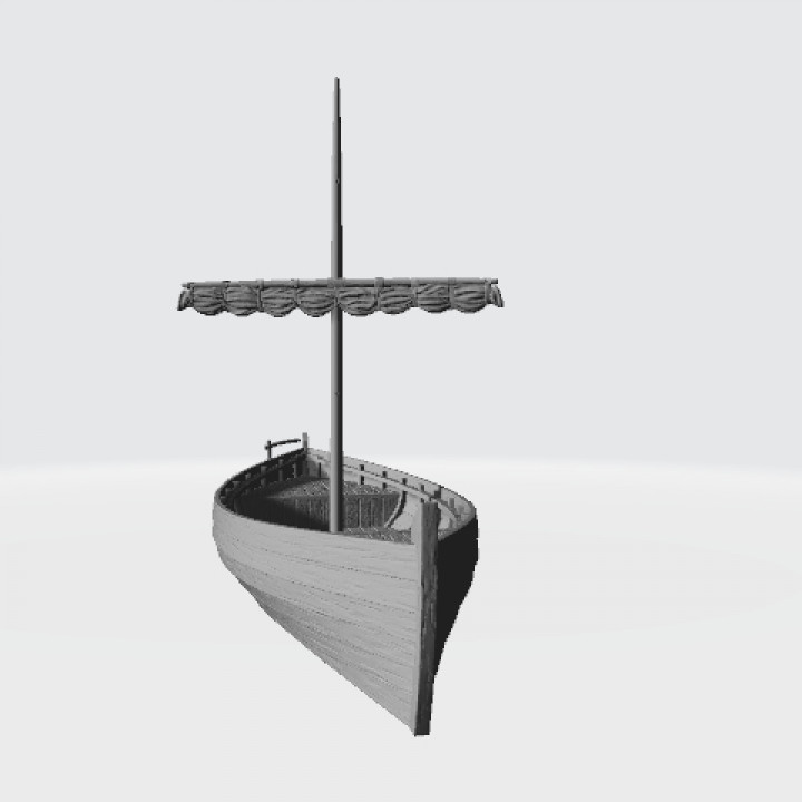 3D Printable Medieval ship of the Knarr type by Northern Crusades ...