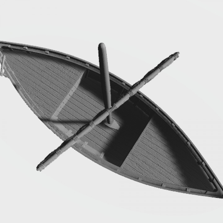 3D Printable Medieval ship of the Knarr type by Northern Crusades ...