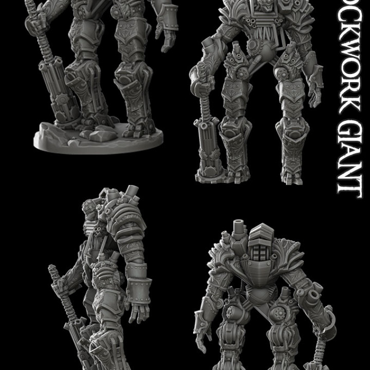 3D Printable Clockwork Giant by RocketPigGames