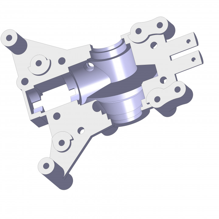 3D Printable Tamiya F201, 1 - 2 replacement for 50931 parts. by Adam Walczak