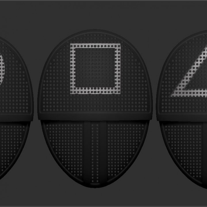 3D Printable Squid game mask by Kevin Gonzalez