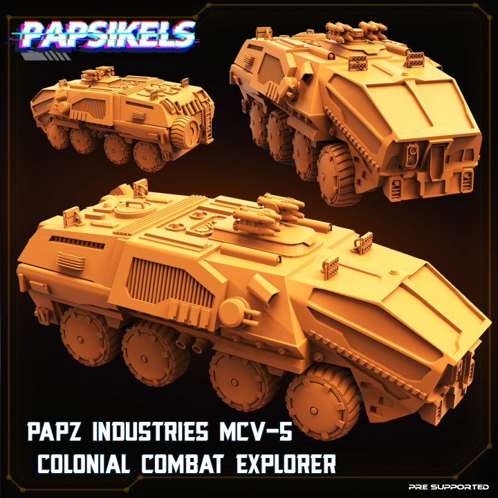 3D Printable PAPZ INDUSTRIES MCV 5 COLONIAL COMBAT EXPLORER by ...