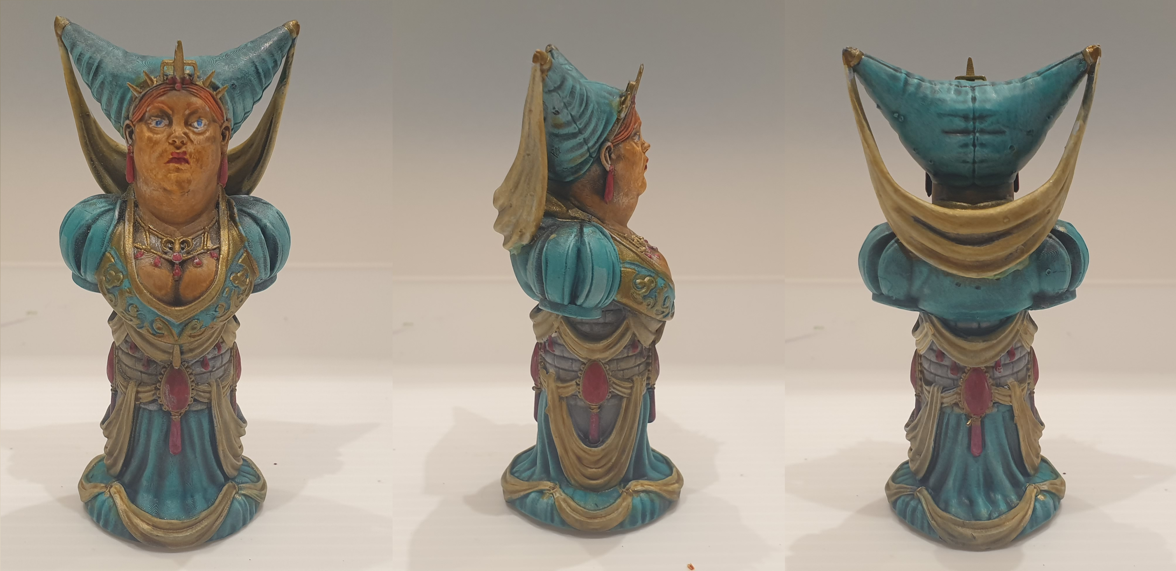 3D Printable Human Queen Chess Piece [Pre Supported] by TytanTroll ...