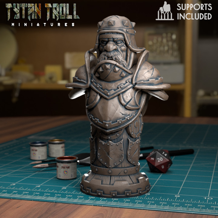 3D Printable Human Chess Set [Pre-Supported] by TytanTroll Miniatures