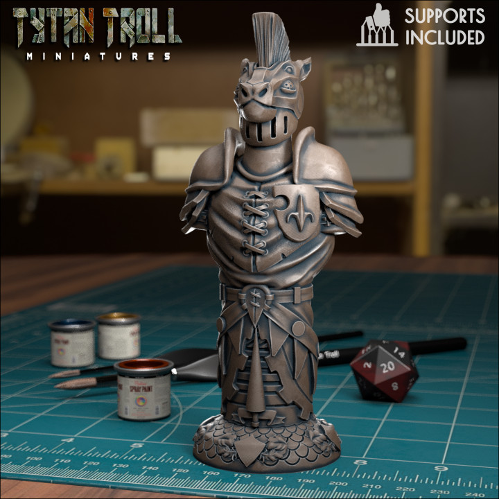 3D Printable Human Chess Set [Pre-Supported] by TytanTroll Miniatures