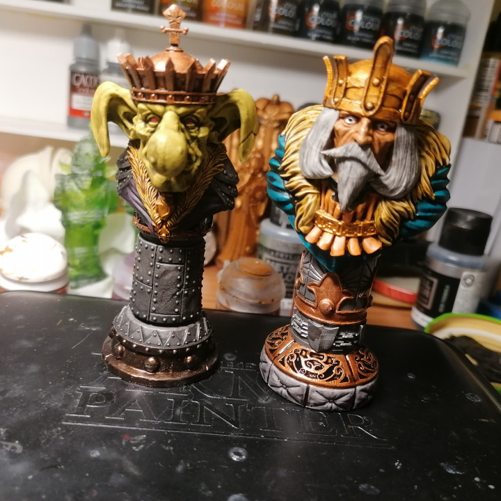 3D Print of Human Chess Set [Pre-Supported] by Alfredocavaco