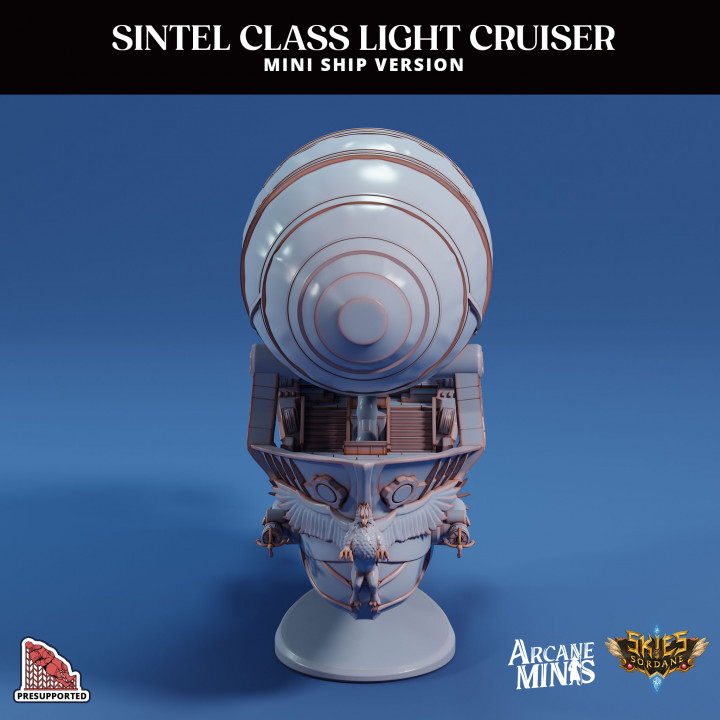3D Printable Sintel Light Cruiser - Mini Ship by Sordane Publishing