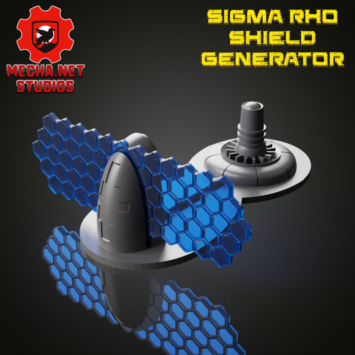 3D Printable Sigma Rho Tactical Shield Generator by MechaNet Studios