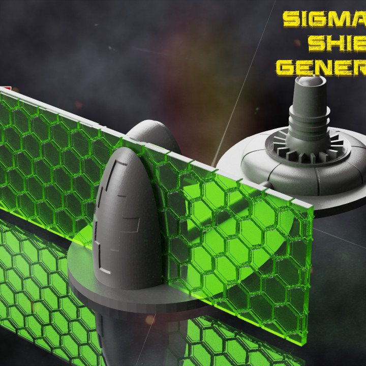 3D Printable Sigma Rho Tactical Shield Generator by MechaNet Studios