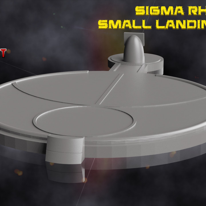 3D Printable Sigma Rho Landing Pads by MechaNet Studios