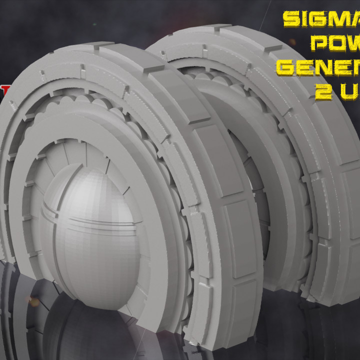 3D Printable Sigma Rho Power Generators by MechaNet Studios