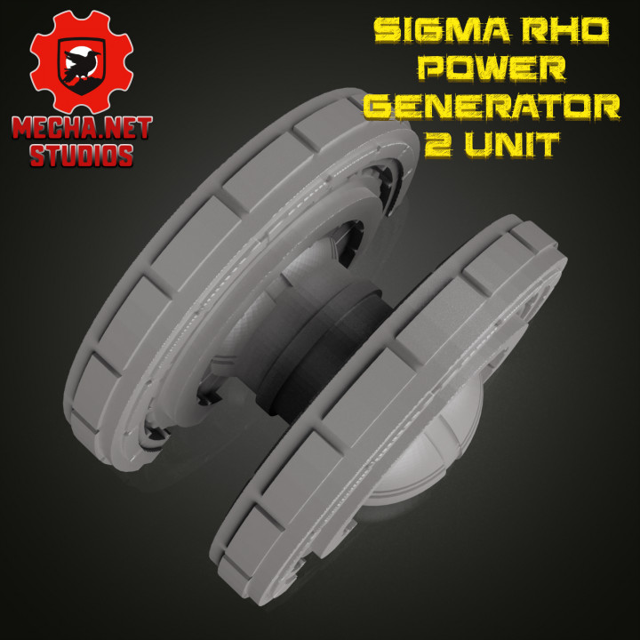 3D Printable Sigma Rho Power Generators by MechaNet Studios