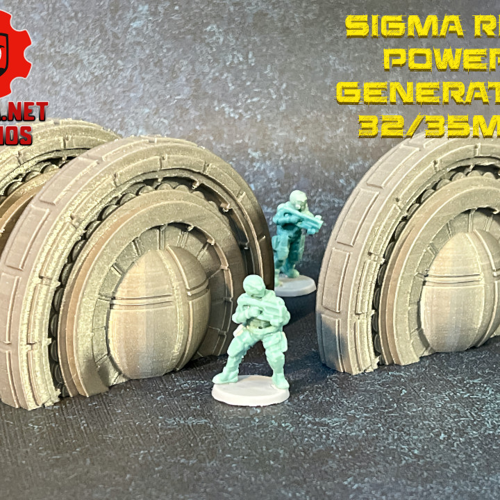 3D Printable Sigma Rho Power Generators by MechaNet Studios
