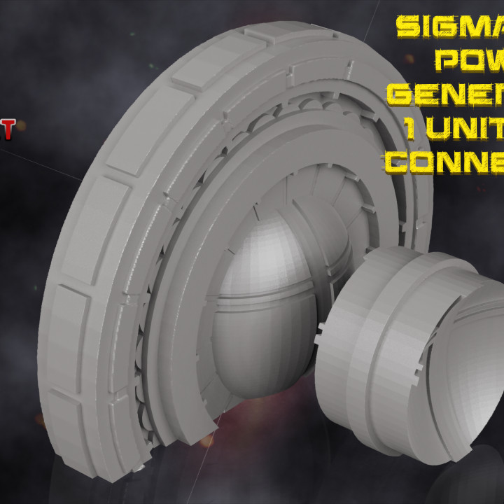 3D Printable Sigma Rho Power Generators by MechaNet Studios