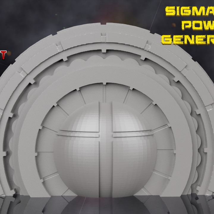 3D Printable Sigma Rho Power Generators by MechaNet Studios