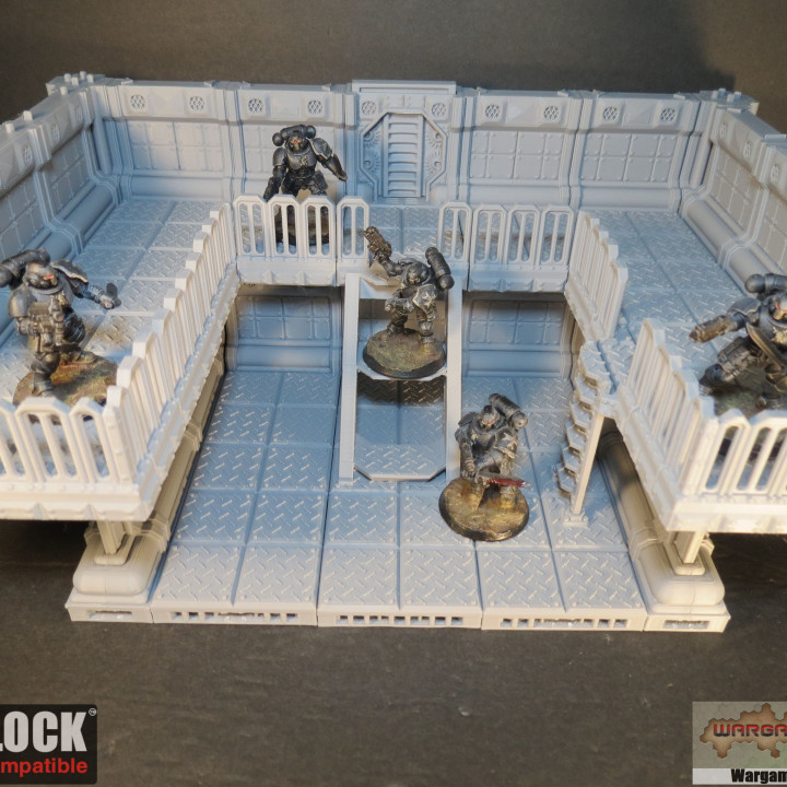 3D Printable The Complete OpenLOCK Modular Industrial Terrain Tile Set! INCLUDES ALL FILES!!! by ...
