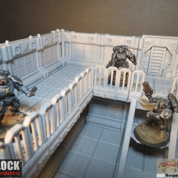 3D Printable The Complete OpenLOCK Modular Industrial Terrain Tile Set! INCLUDES ALL FILES!!! by ...