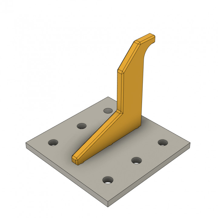 3D Printable Pegboard Tool Hanger by Dan Ouellet