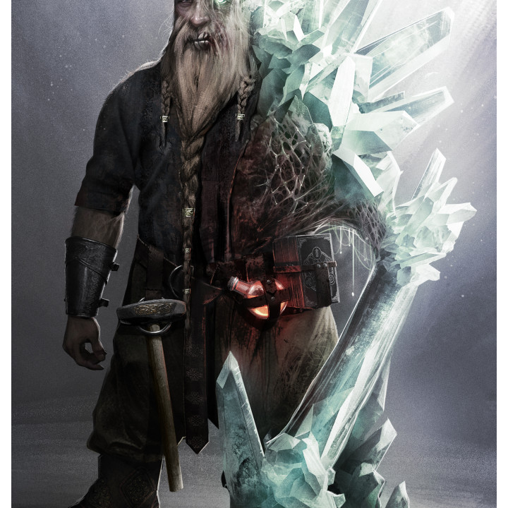 3D Printable Ulfgar, Corrupted Dwarf by Anima Games