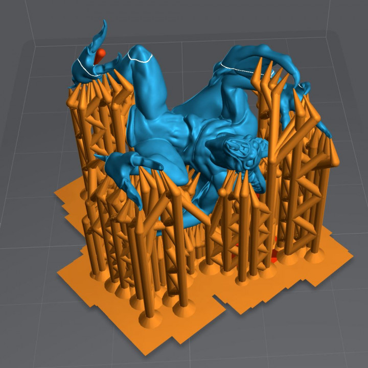 3D Printable Batfolk D - PRE-SUPPORTED by ColossalMiniatures